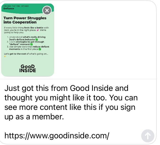 How do I share Good Inside content with family and friends? – Good Inside
